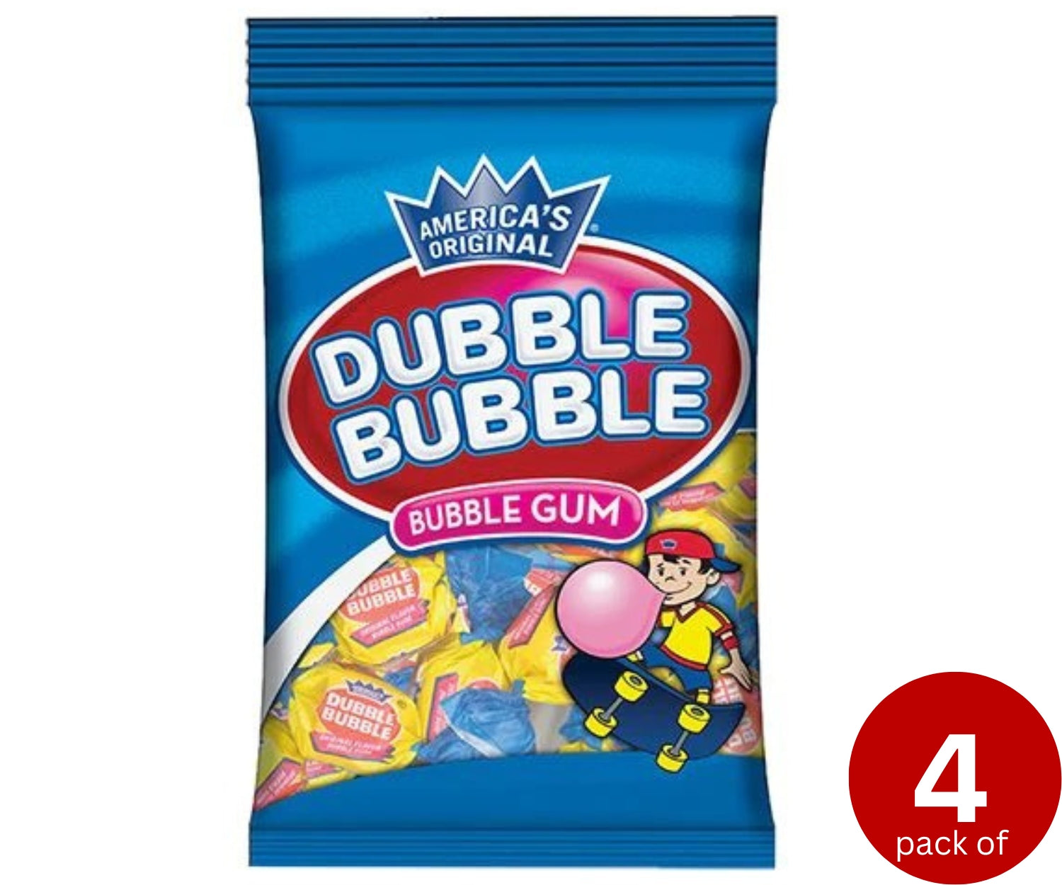 Dubble Bubble Bubble Gum Original Twists Peg Bag 127g (4.5oz) – Broadway Candy
