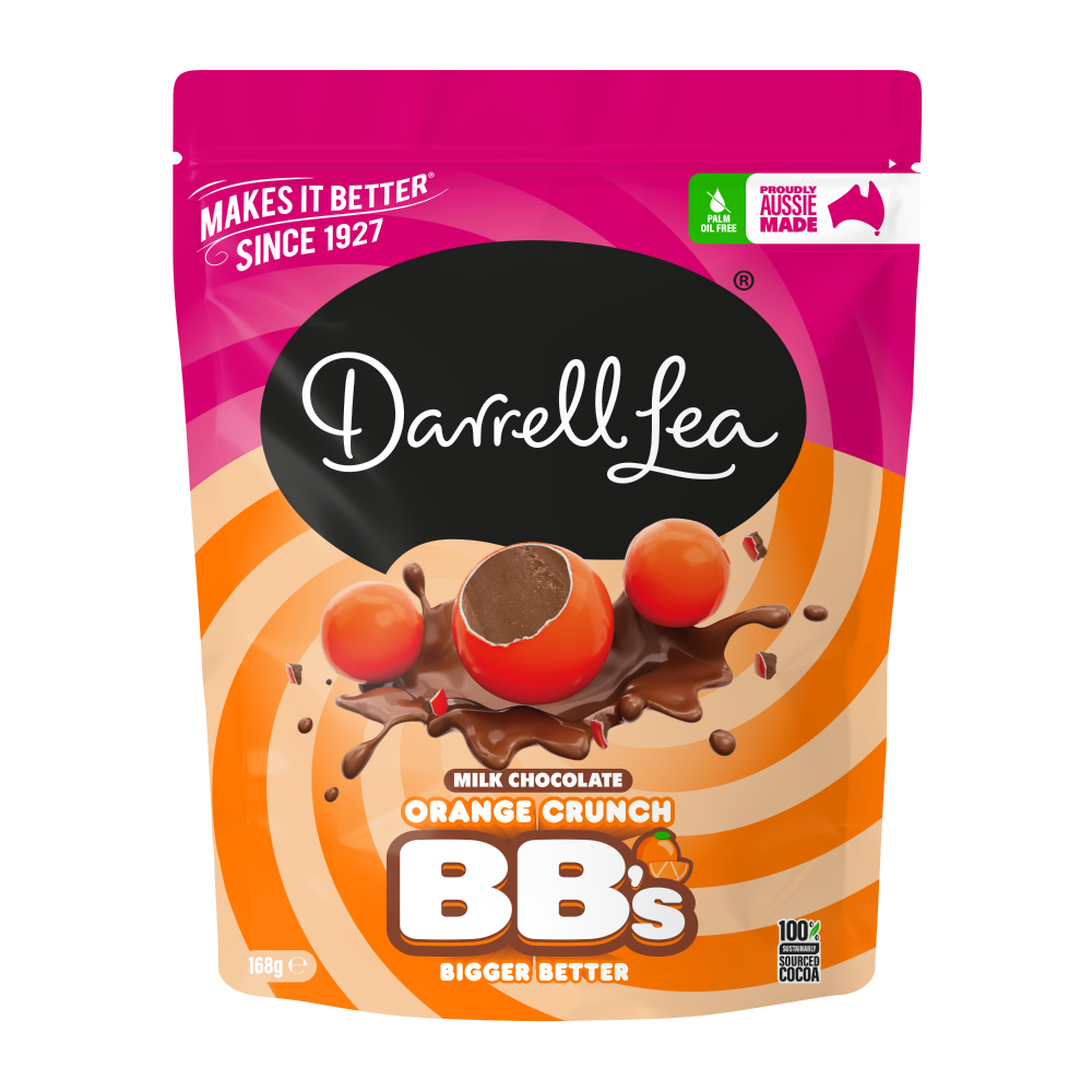 Darrell Lea Milk Chocolate Orange Crunch BB's NK 152g – Broadway Candy