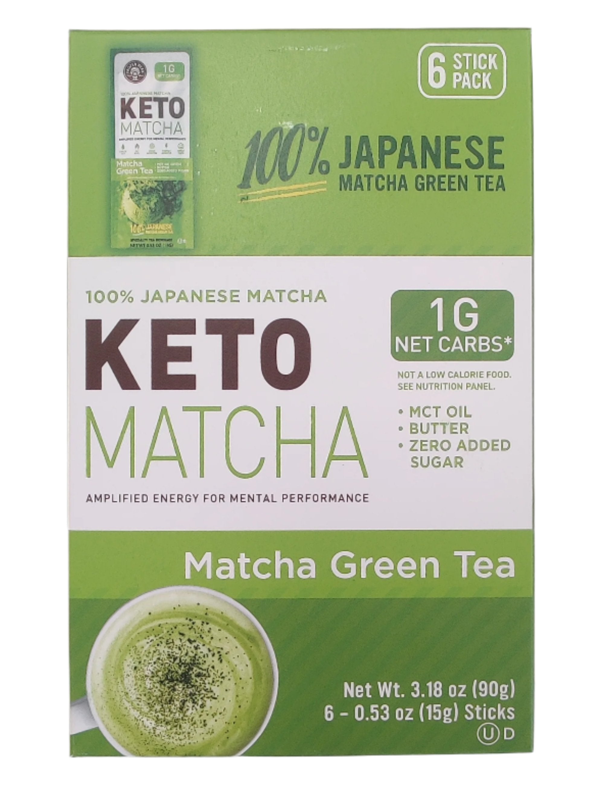 The Frozen Bean Keto Matcha Green Tea (6ct) 90g (3.18oz) **Expired 01 ...