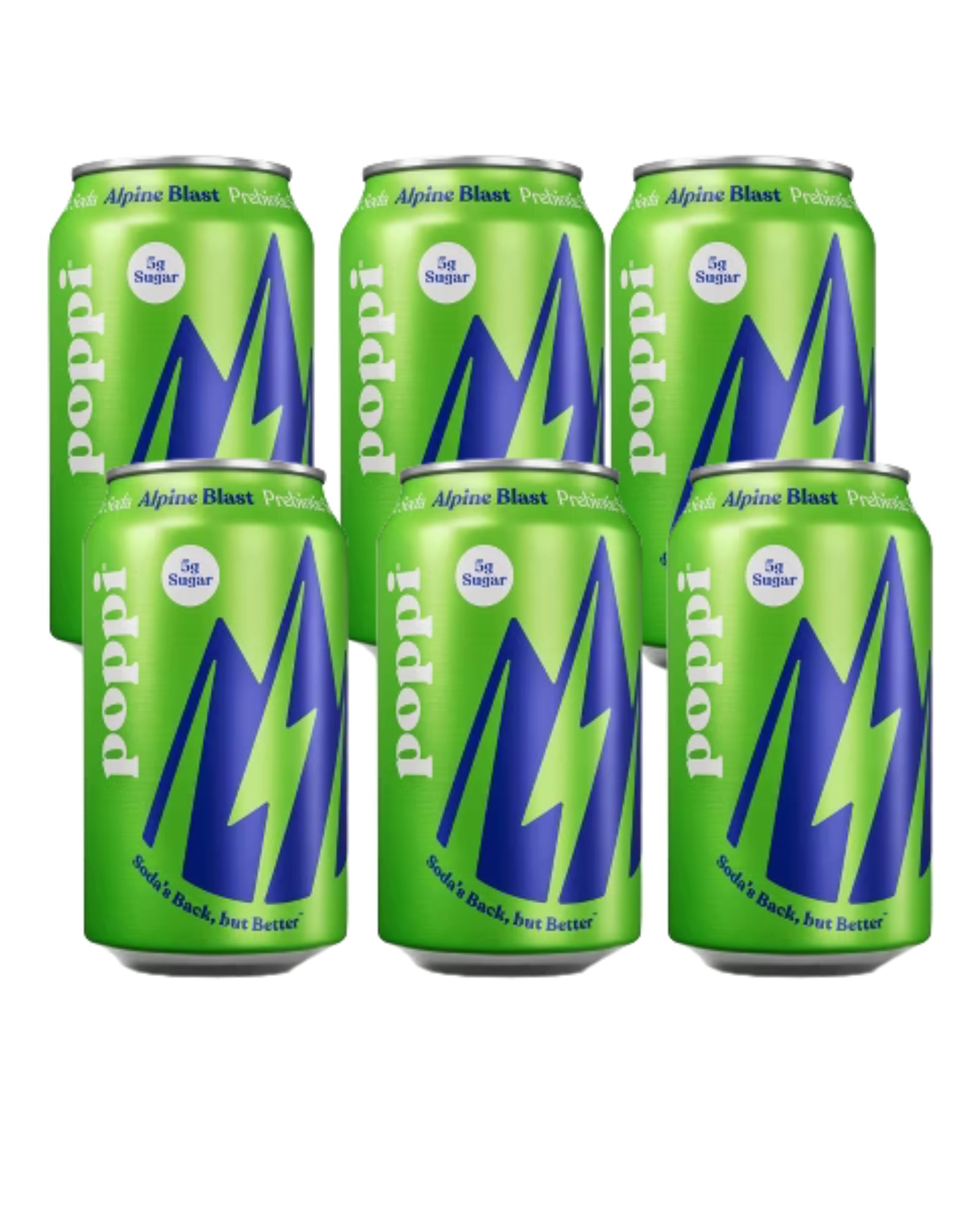 Poppi Sparkling Prebiotic Soda Alpine Blast 355ml – Broadway Candy