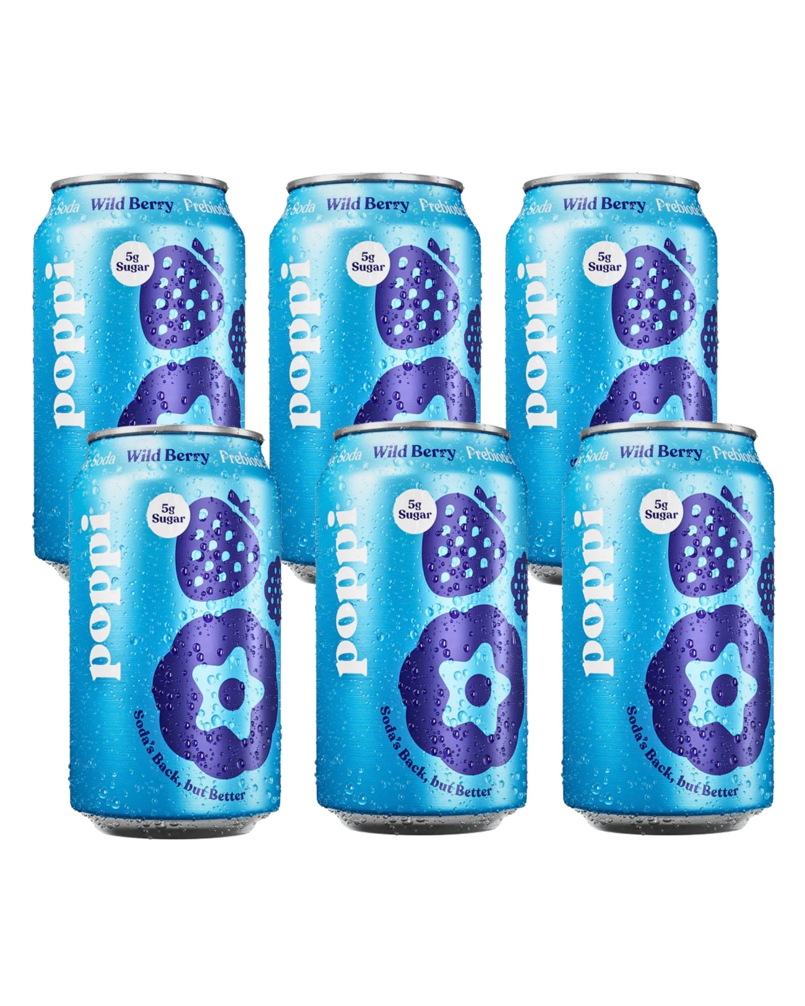Poppi Sparkling Prebiotic Soda Wild Berry 355ml – Broadway Candy