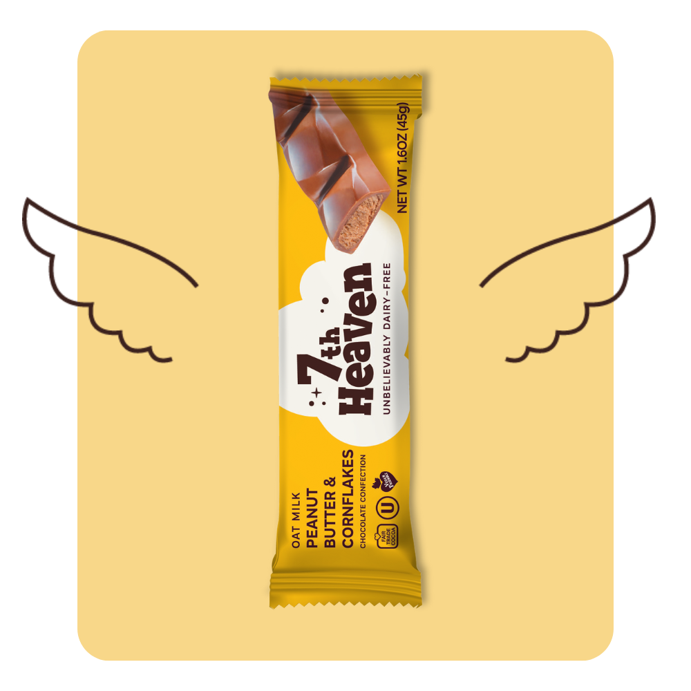 7th Heaven Peanut Butter & Cornflakes Oat Milk Chocolate 45g – Broadway ...