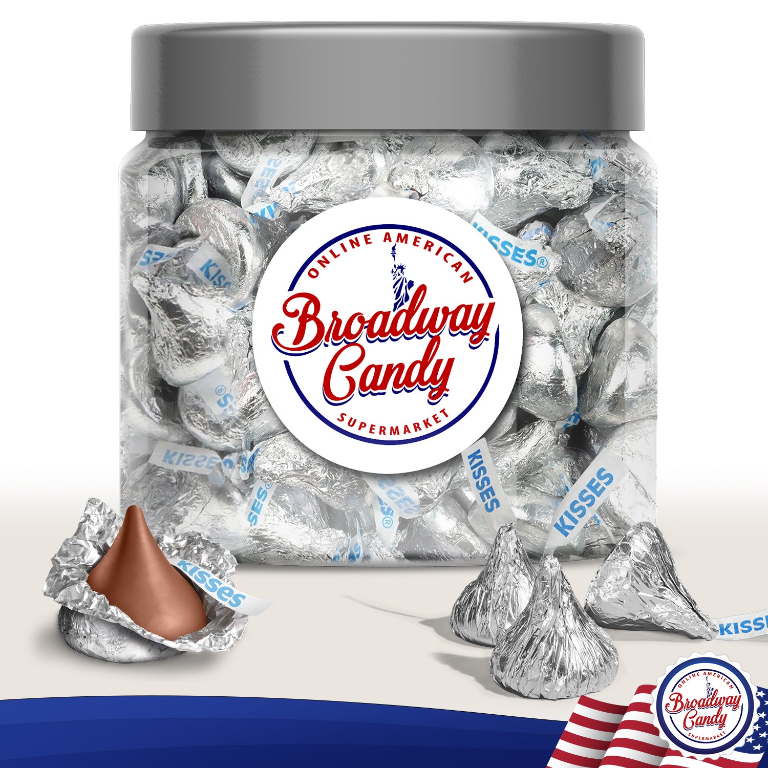 Hershey's Kisses Original Milk Chocolate Jar 600g (Approx. 120 Pieces ...
