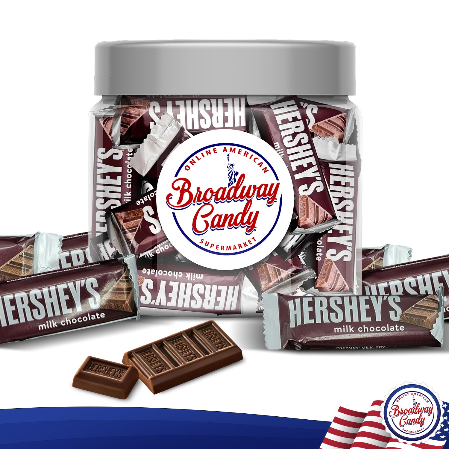 Hershey's Milk Chocolate Snack Size Jar 350g (Approximately 25 Pieces ...