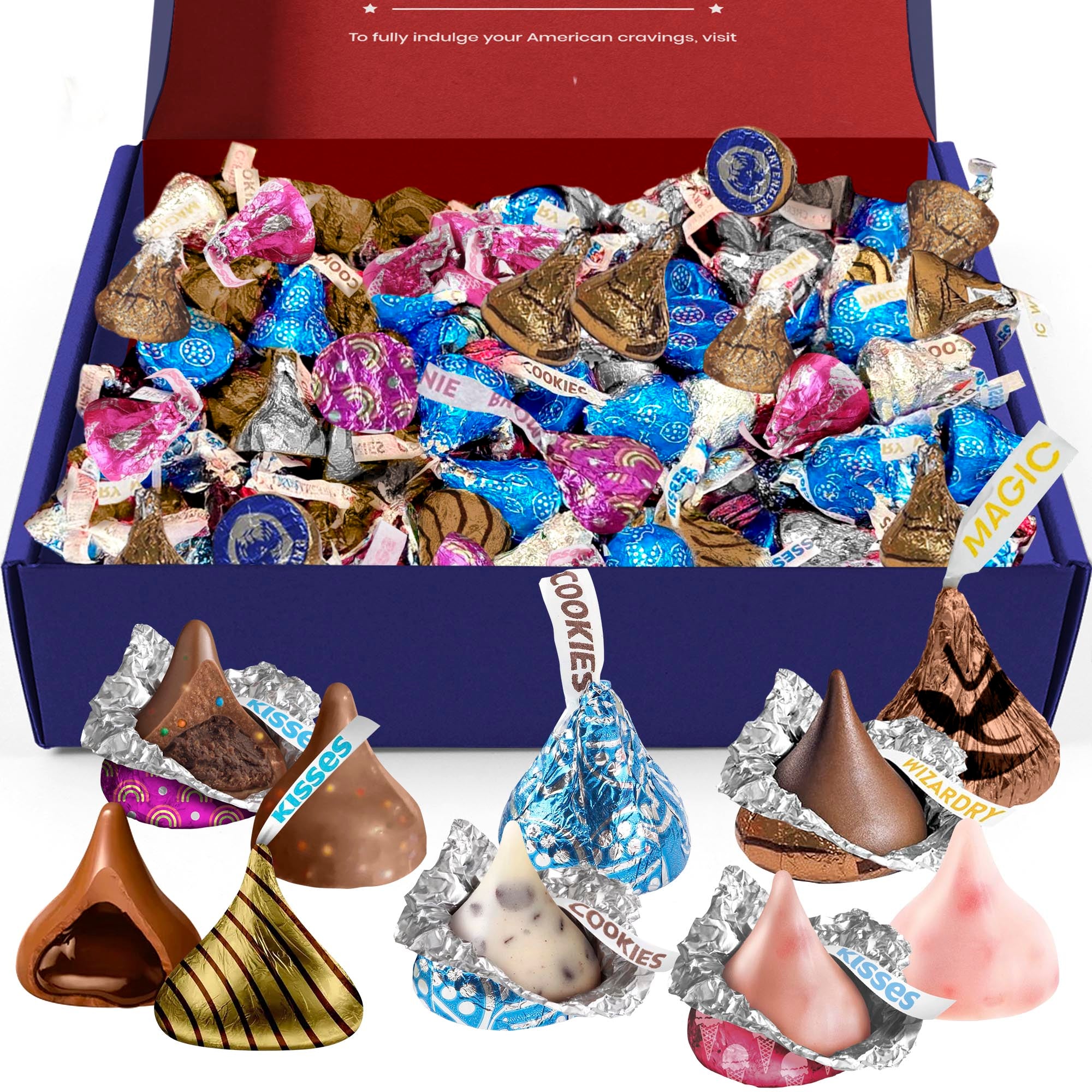 Blissful Kisses by Broadway Candy | 900g Assortment of Hershey's Kisse