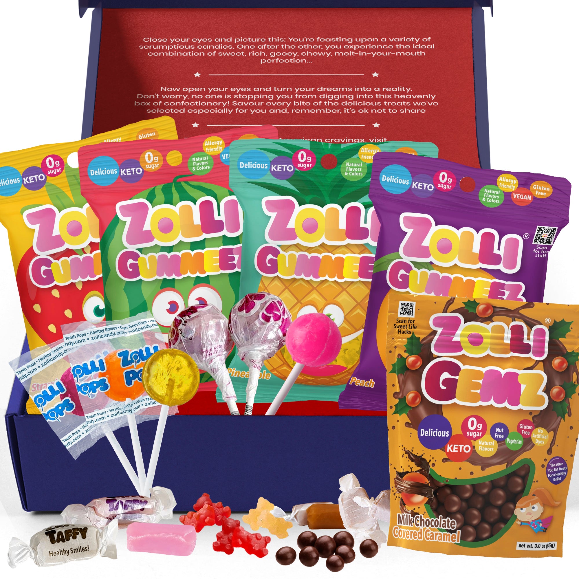 Zollipops Sugar Free Candy Variety | 17 Piece Assortment by Broadway C ...