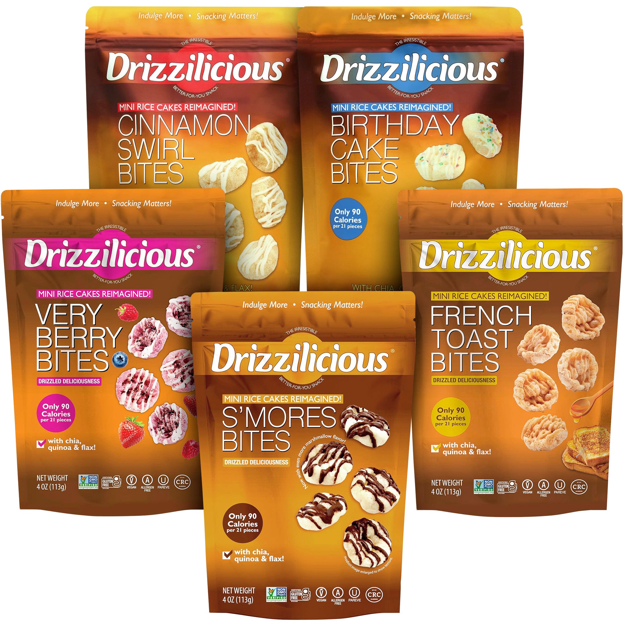 Drizzilicious 113g New Variety Pack (5 Flavours) | Broadway Candy
