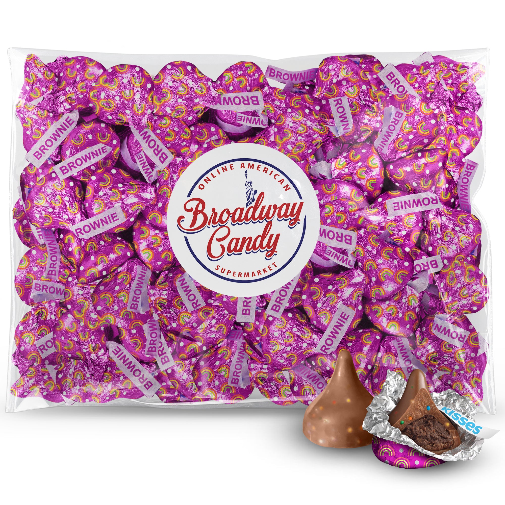 Hershey's Kisses Brownie Flavour Chocolates, 1 kg Bag – Broadway Candy