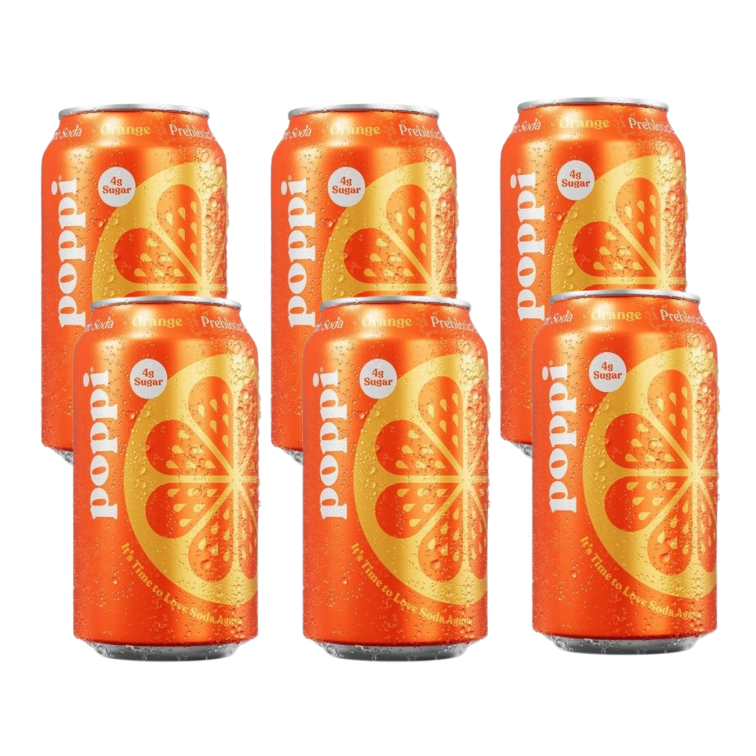Poppi Sparkling Prebiotic Soda Orange 355ml – Broadway Candy