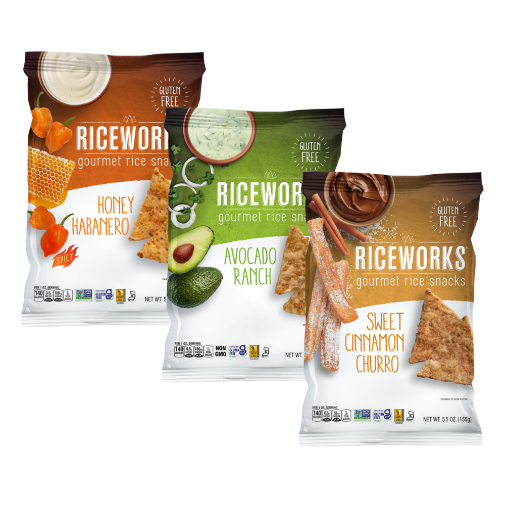 Riceworks Gourmet Rice Snacks NEW Variety | Pack of 3 by Broadway Cand ...