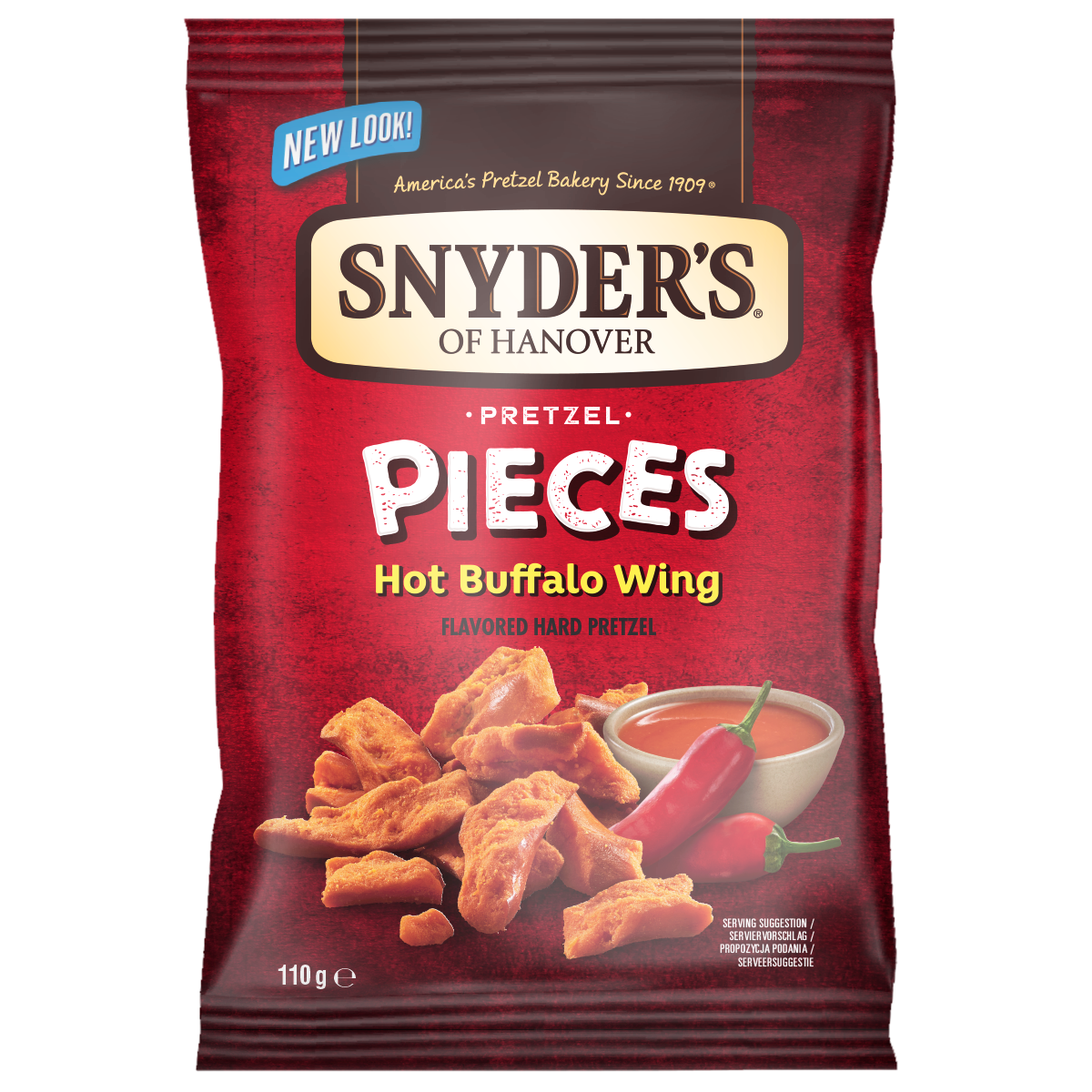 Snyders Pretzel Pieces Hot Buffalo Wings NK 110g – Broadway Candy