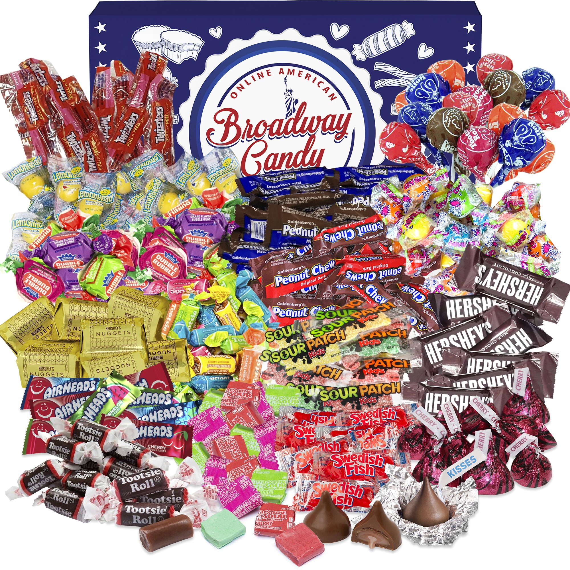 Mixed American Mini Candies Gift Box | 90 Piece Assortment | Sweets ...