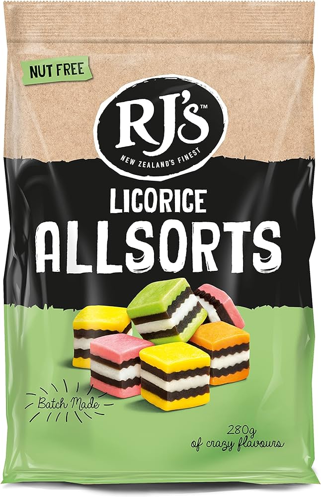 RJ'S Pack of 12 x 280g Licorice All Sorts NK – Broadway Candy