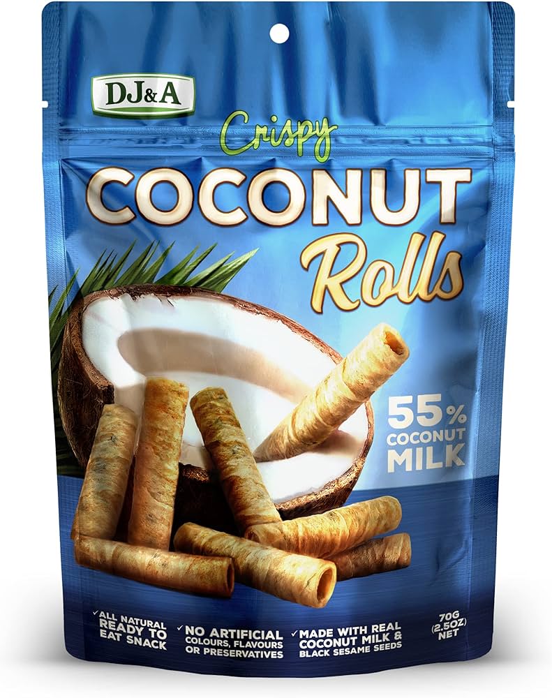 DJ & A Coconut Rolls 70g – Broadway Candy