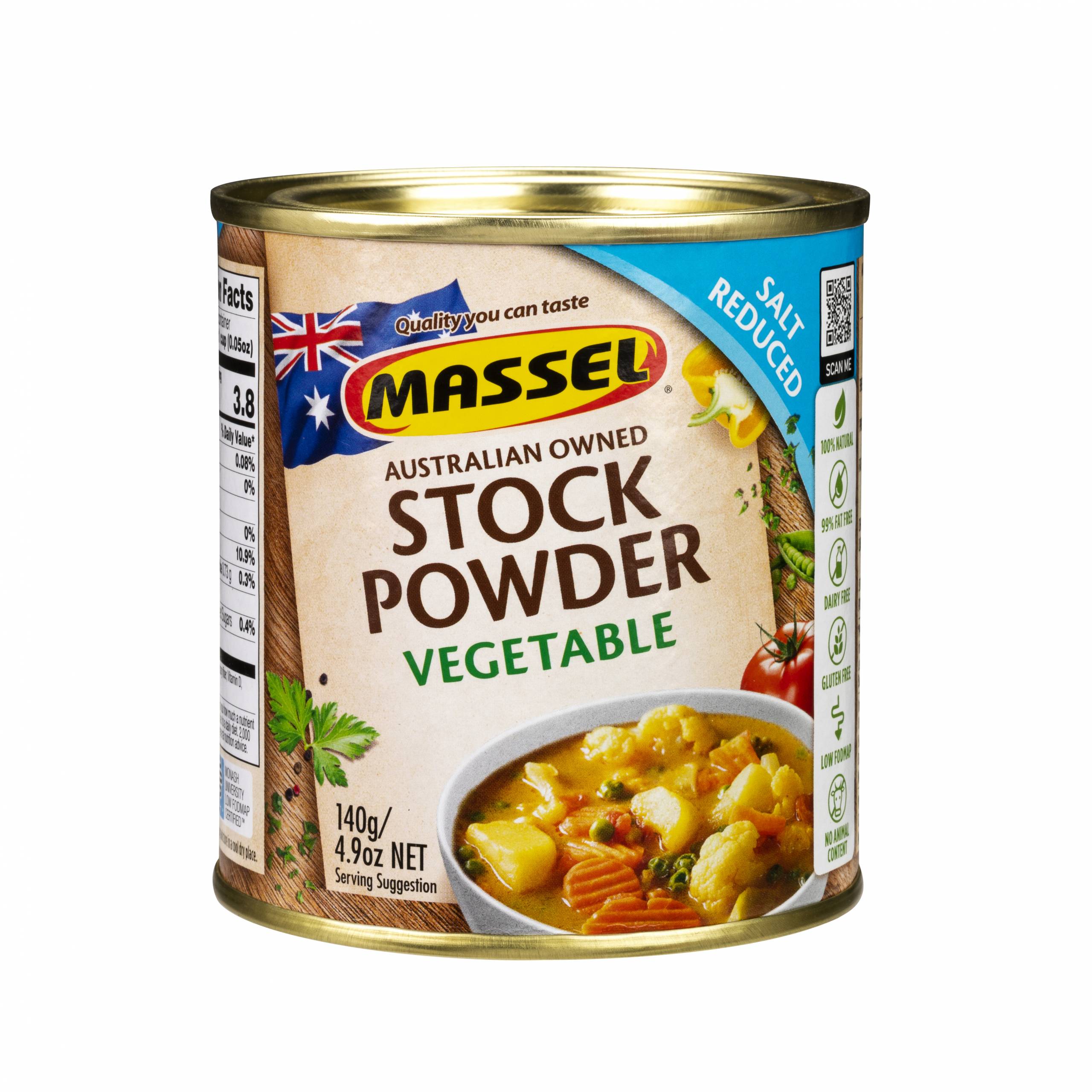 Massel Powder Tub SALT REDUCED Vegetable 140g – Broadway Candy