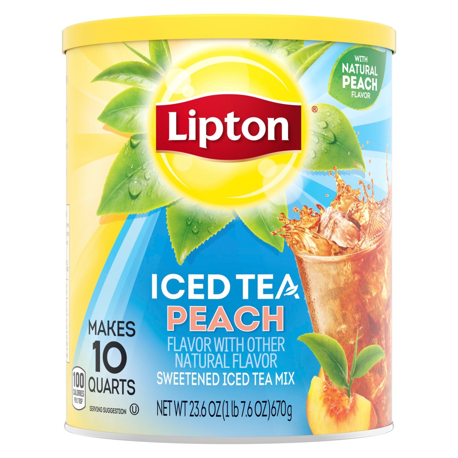 Lipton Sweetened Iced Tea Mix 670g - Peach Flavour – Broadway Candy