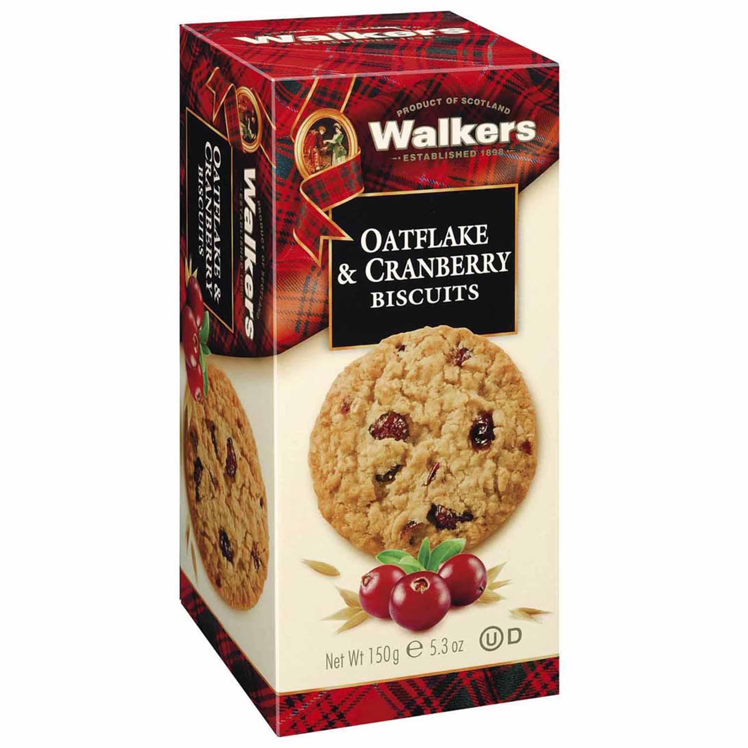 Walkers Biscuits Pack of 12 x 150g Oatflake & Cranberry – Broadway Candy