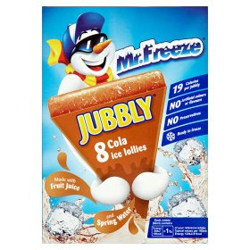 Mr Freeze Jubbly Cola Ice Lollies 62ml – Broadway Candy
