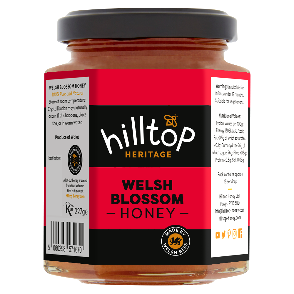 Hilltop Welsh Blossom Honey 227g – Broadway Candy