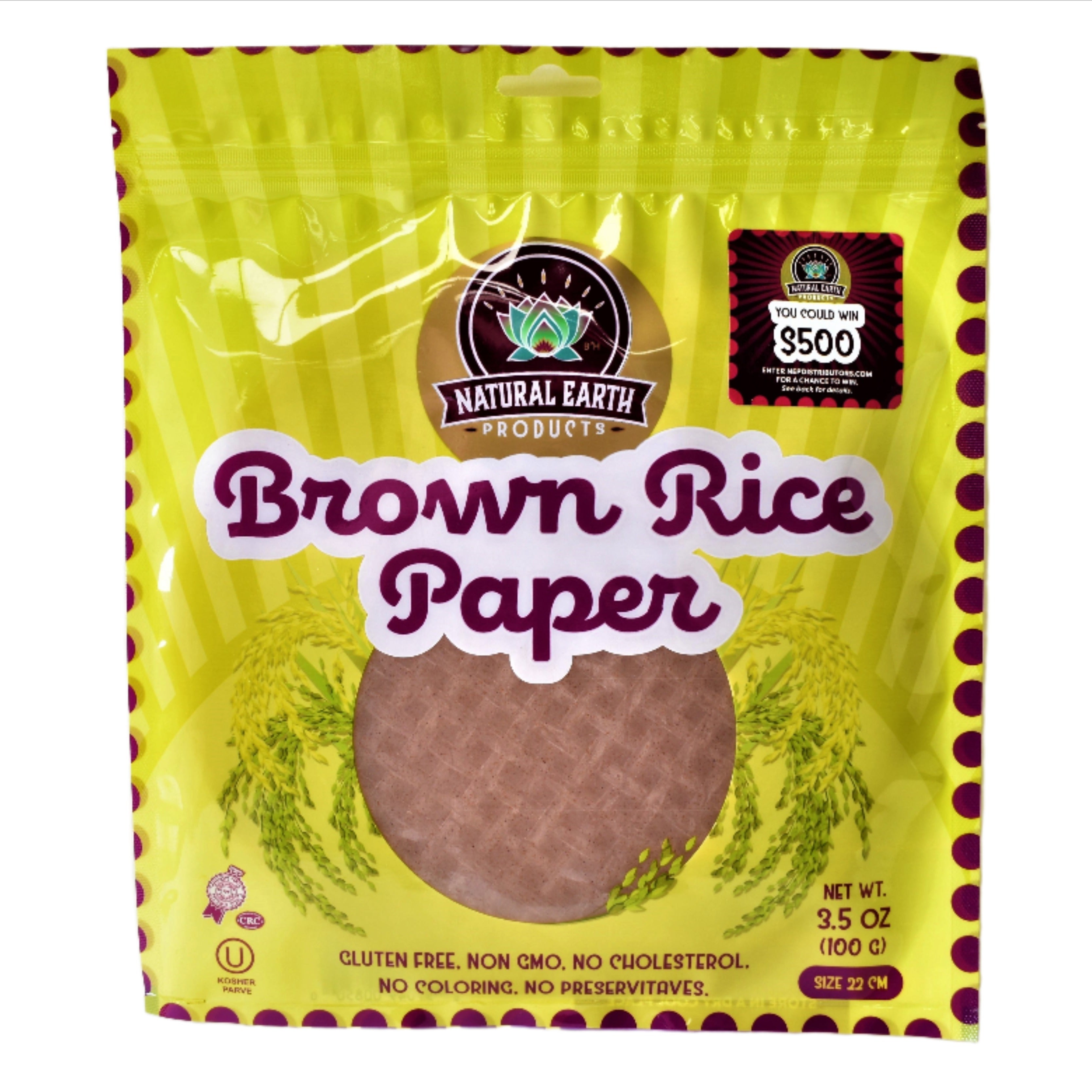 Natural Earth Products Brown Rice Paper 100g – Broadway Candy