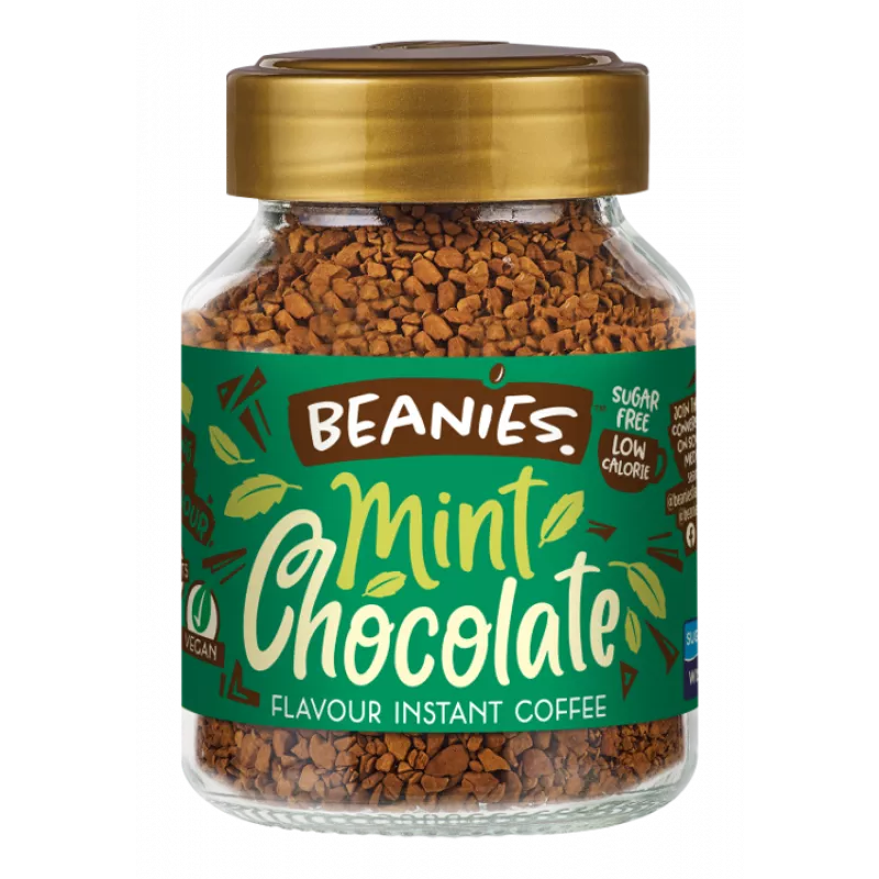 Beanies Mint Chocolate Flavoured Instant Coffee 50g – Broadway Candy