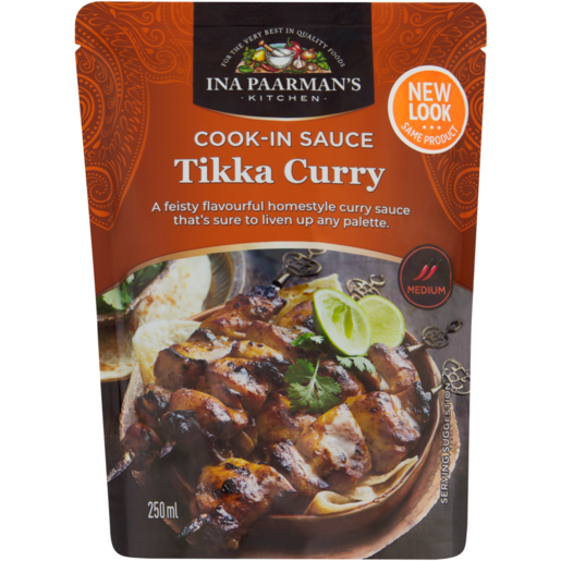Ina Paarman Kitchen Pack of 12 x 250ml Cook in Sauce Tikka Curry (Dair ...