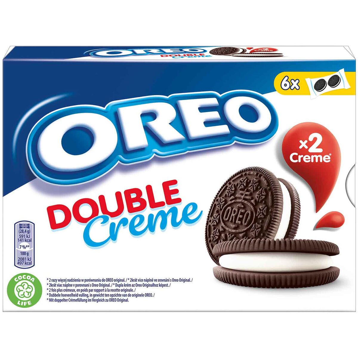 Oreo Double Creme Vanilla Cookies 170g – Broadway Candy