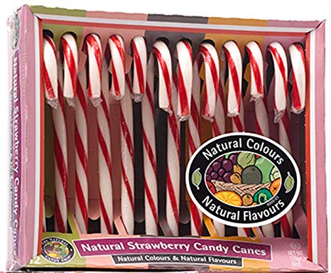 The Natural Candy Shop Strawberry Candy Canes 170g – Broadway Candy